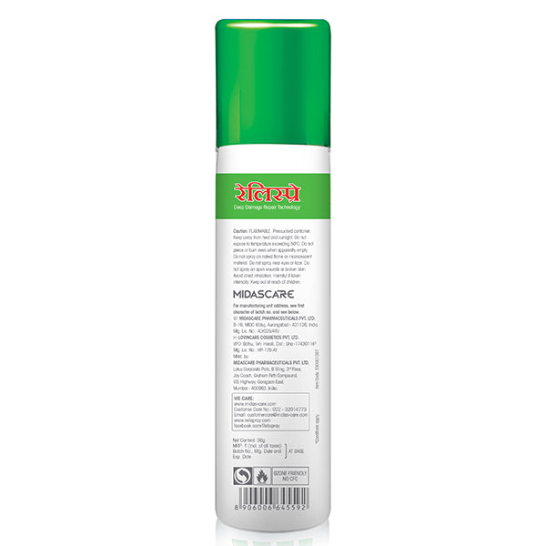 Relispray 36gm Instant Pain Relief Spray – Midas Care
